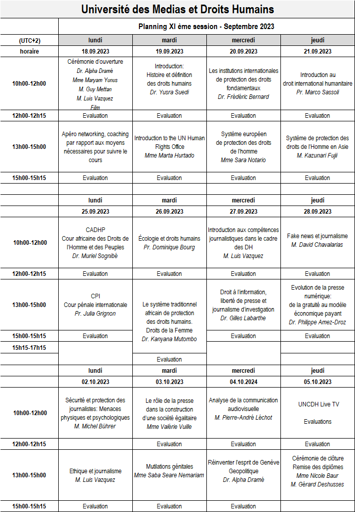 Formation Université de médias (UMDH) - ASF - Apprentissages Sans ...